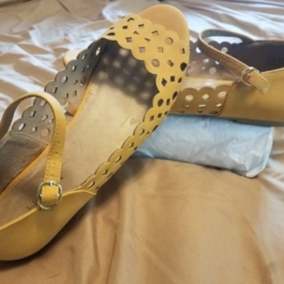 Cato | Shoes | Open Toe Wide Width Mary Jane Sandals | Poshmark